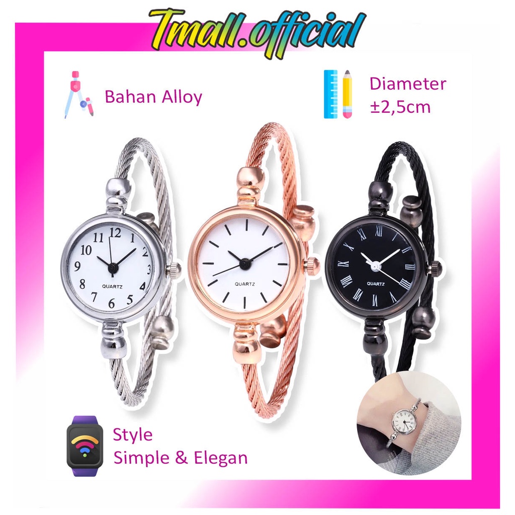 Jual TMALL JT039 Jam Tangan WANITA RANTAI - Jam Tangan Simple Casual ...