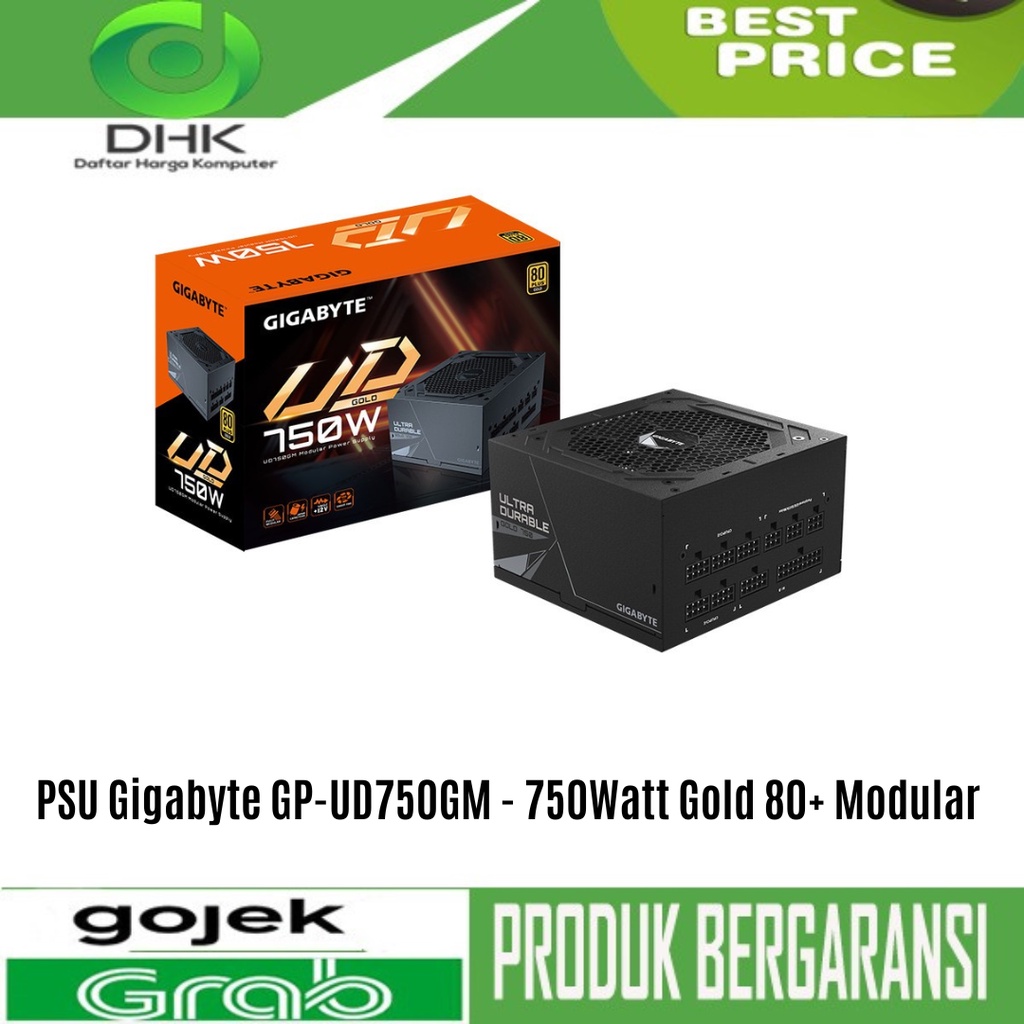 Jual PSU Gigabyte GP-UD750GM - 750Watt Gold 80+ Modular | Shopee Indonesia