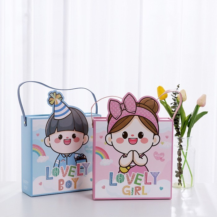 Jual Gift Box Ulang Tahun Anak 15x14x6cm Paper Bag Kotak Kado Ultah ...