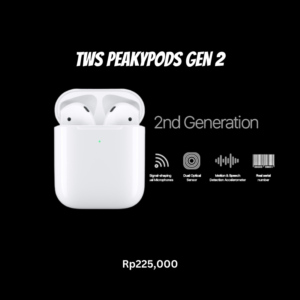 Jual Tws Peakypods Gen 2 2022 Wireless Charging Case Imei And Serial