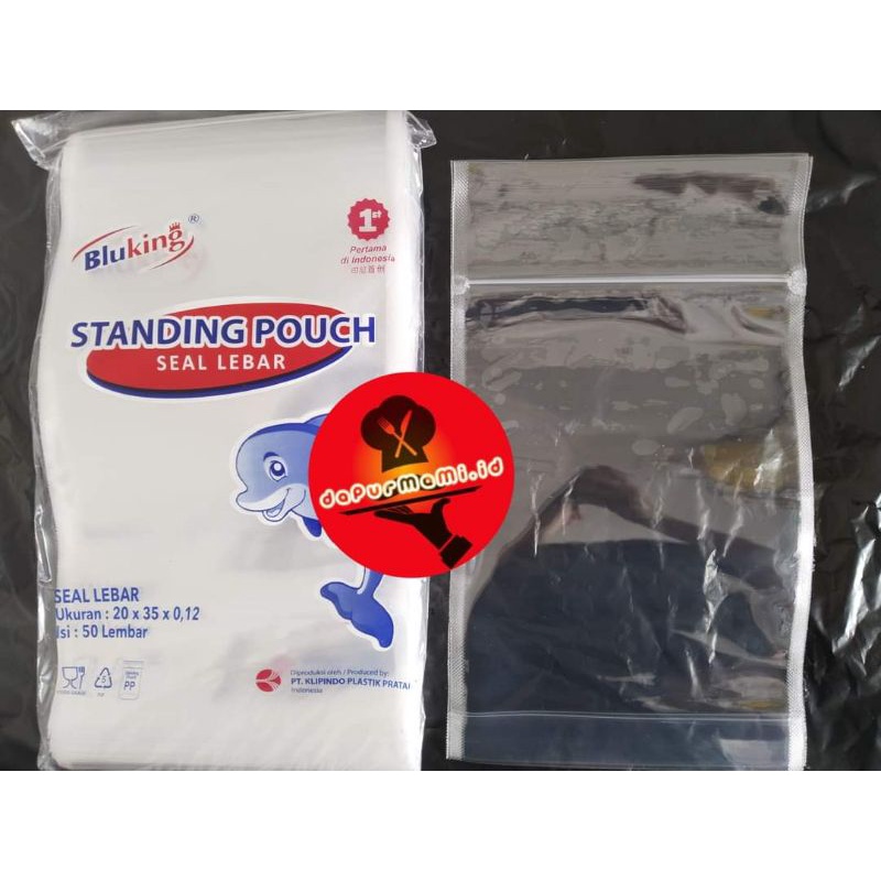 Jual SPBK 20 35 STANDING POUCH BLUKING UKURAN 20 x 35 (SEAL LEBAR ATAU ...