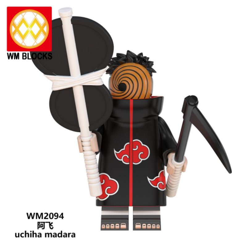 Jual WM2094 Mainan Anak Akatsuki Tobi Obito Uchiha Mini Figure Full ...