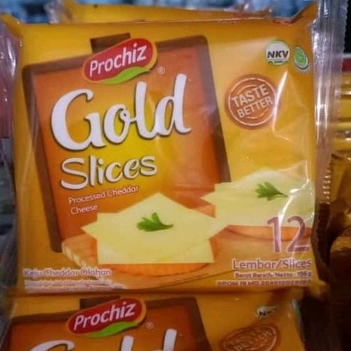 Jual prochiz gold slices 12 lembar keju slice | Shopee Indonesia