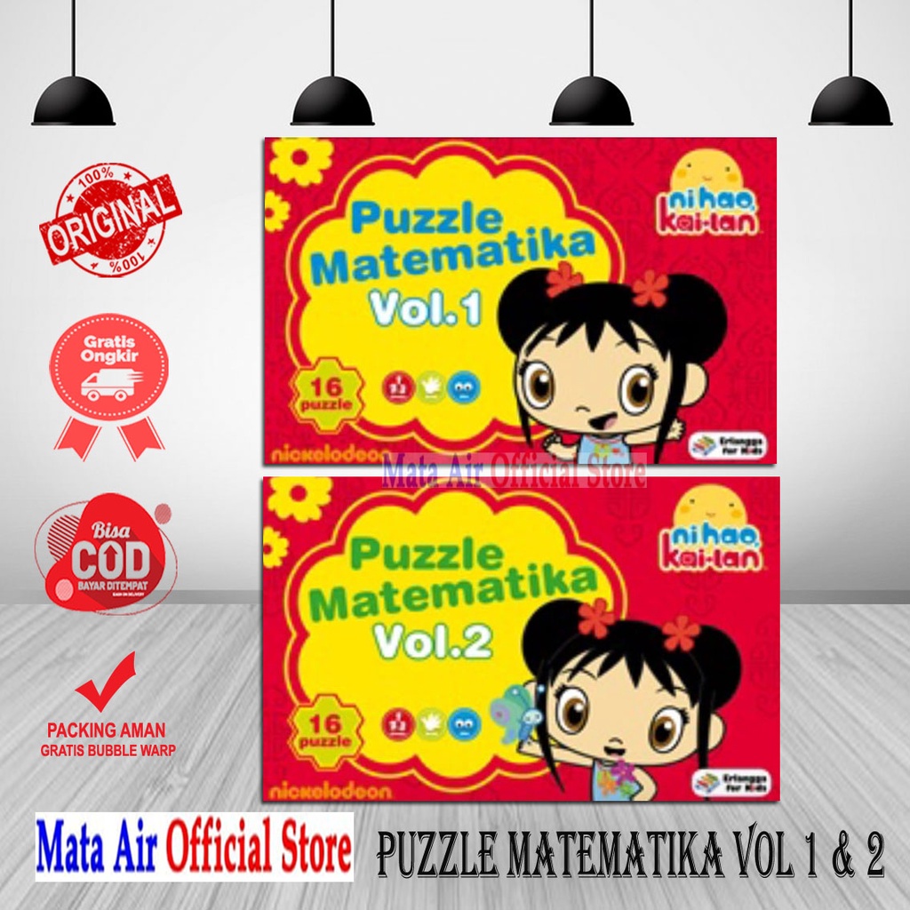 Jual BEST SELLER ORIGINAL NI HAO KAI-LAN : PUZZLE MATEMATIKA VOLUME 1 & 2 - ERLANGGA FOR KIDS ...