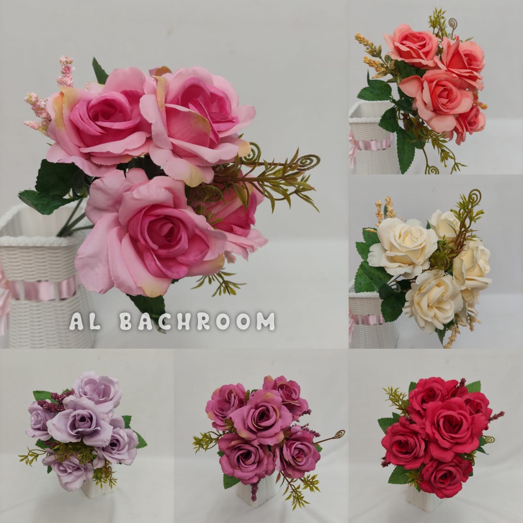 Jual BUNGA PLASTIK MAWAR DEWA FR B8107 BUNGA ARTIFICIAL DEKORASI ...