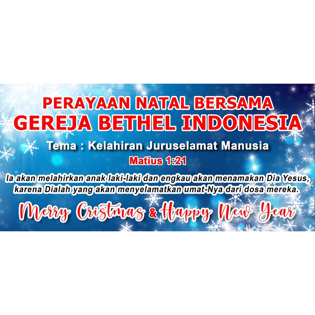 Jual SPANDUK NATAL BANNER IBADAH NATAL | Shopee Indonesia