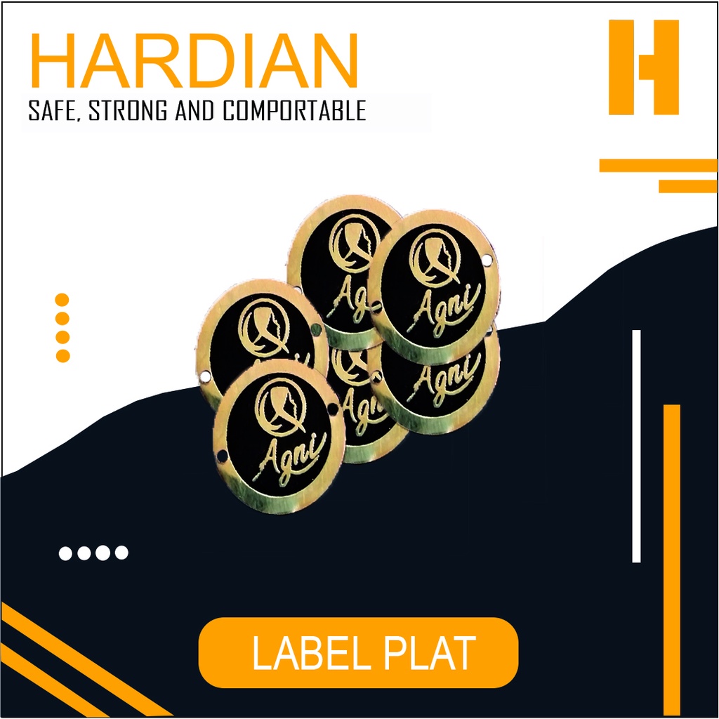 Jual label plat gold bulat | Shopee Indonesia