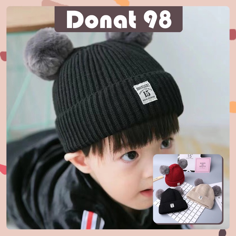 Jual Topi Rajut Kupluk Bayi Pom Pom Premium Untuk Anak Laki - Laki ...