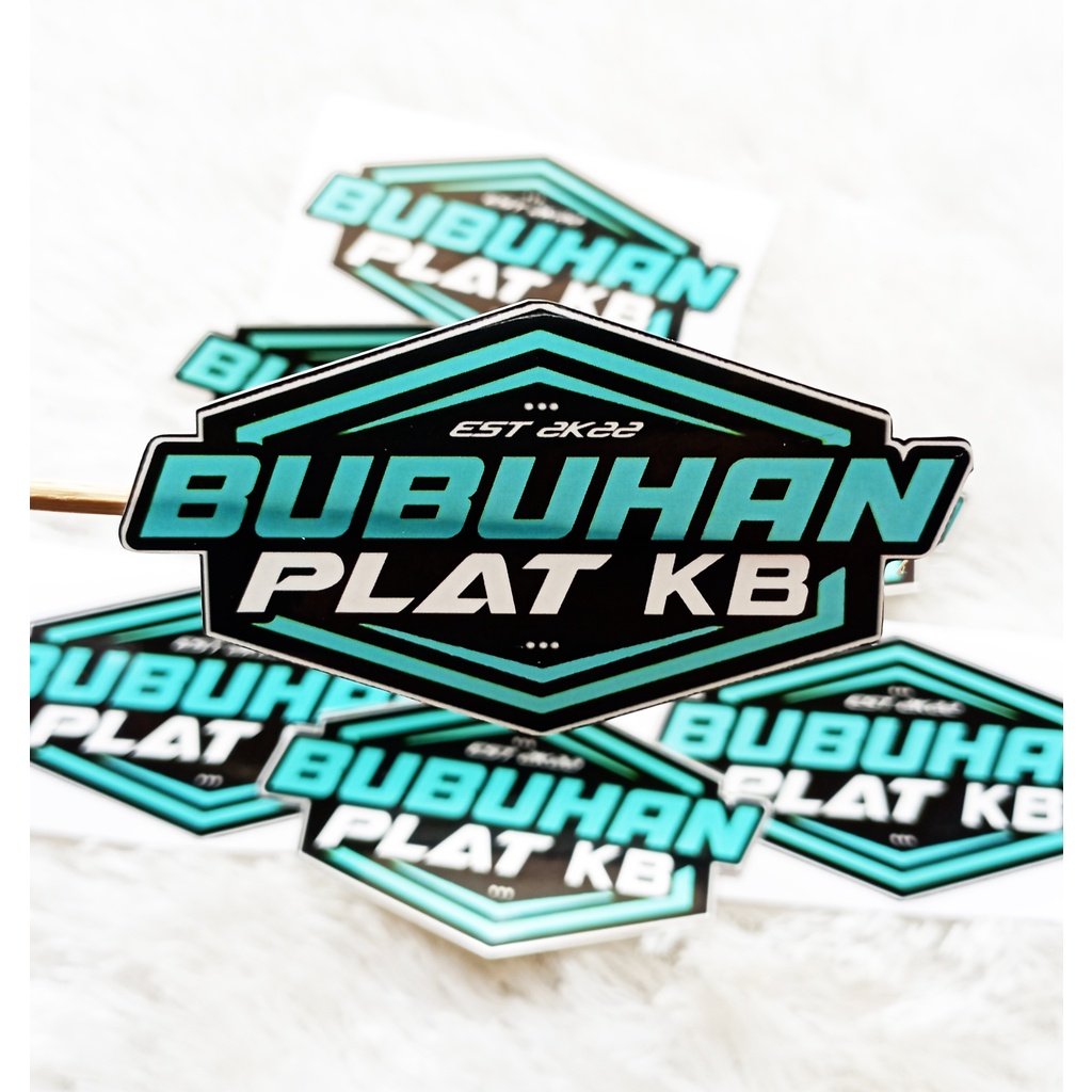 Jual Stiker Bubuhan Plat KB Cutting | Shopee Indonesia
