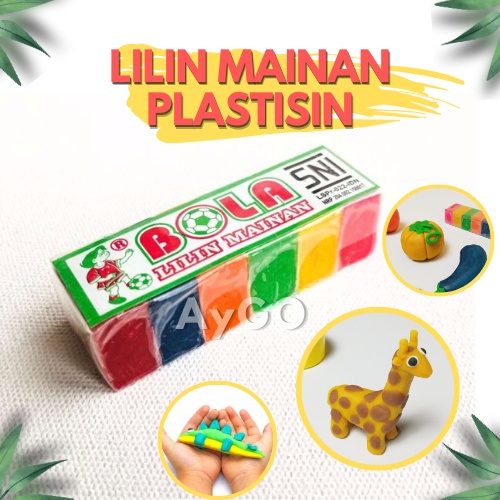 Jual LILIN MAINAN / PLASTISIN / MALAM / CLAY BOLA | Shopee Indonesia