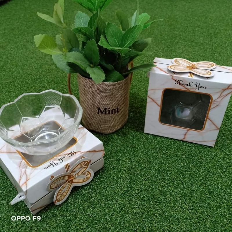 Jual SOUVENIR MANGKOK KACA BENING MURAH KEMAS BOX SOVENIR NIKAHAN ...