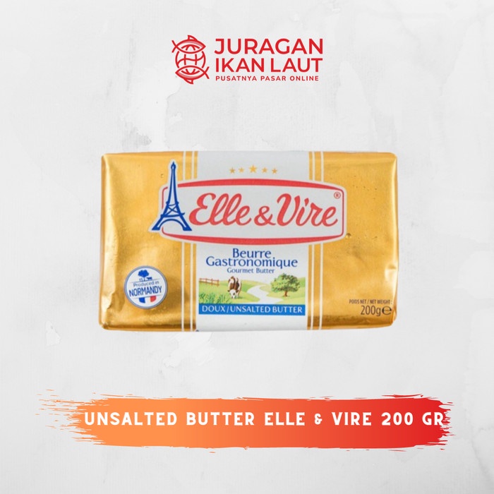 Jual Doux / Unsalted Butter Elle & Vire - 200 Gram | Shopee Indonesia