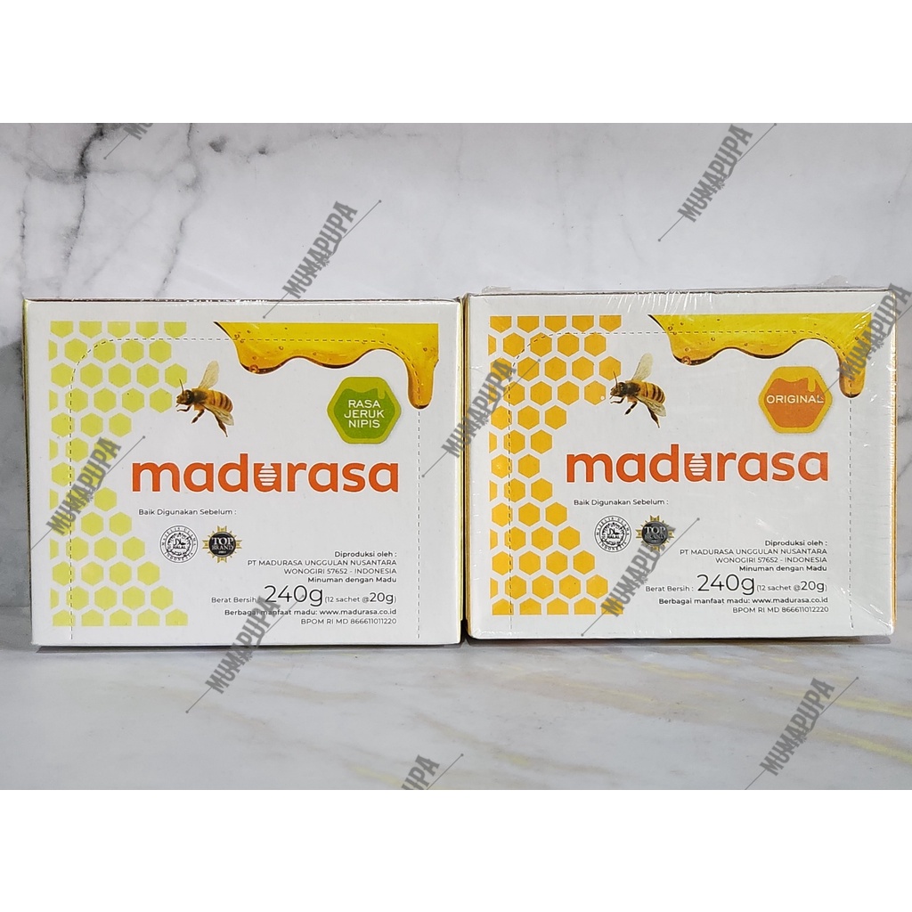 Jual Madurasa Madu Rasa ORIGINAL / JERUK NIPIS Sachet 12x20 gr - Box AIR MANCUR | Shopee Indonesia