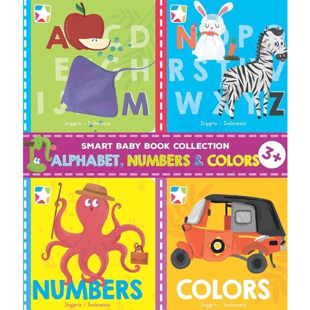 Jual OPREDO SMART BABY BOOK COLLECTION: ALPHABET, NUMBERS & COLOR ...