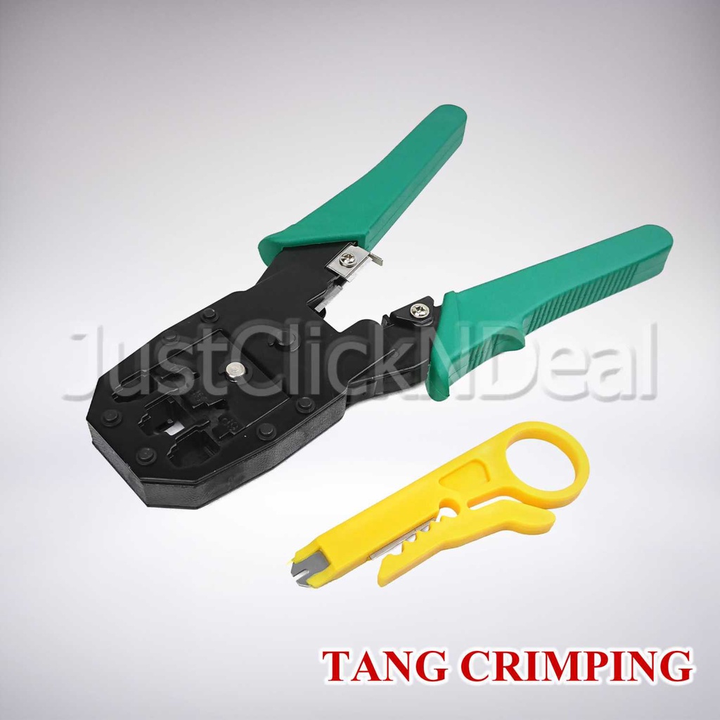 Jual Tang Crimping Kepala Kabel UTP LAN RJ45 RJ12 RJ11 | Shopee Indonesia
