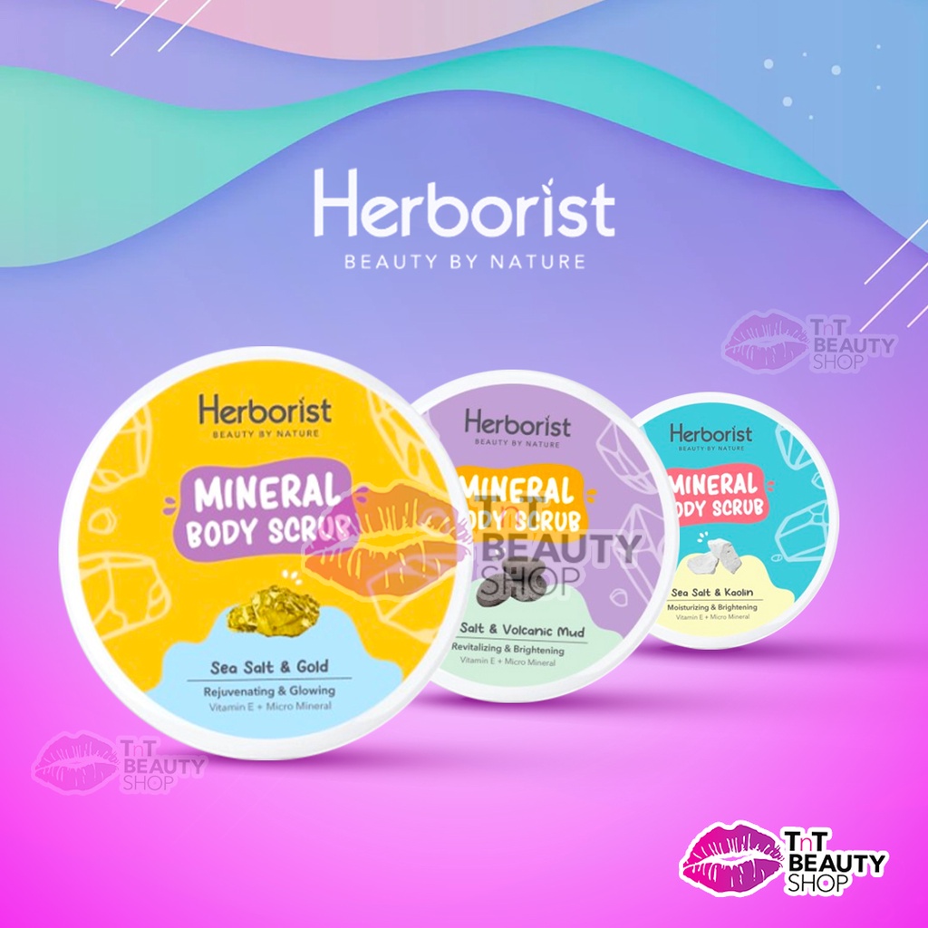 Jual Herborist Mineral Body Scrub 200gr Sea Salt And Kaolin Sea Salt