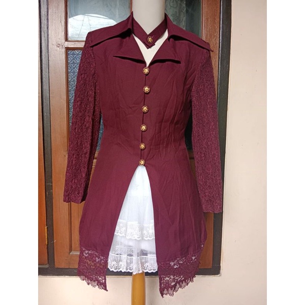 Jual Koo'leksi blazer merah premium | Shopee Indonesia