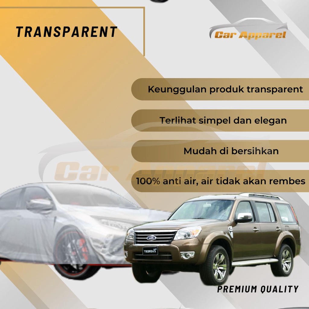 Jual Cover Mobil Ford Everest Gen2 2007-2015 Transparan Transparent ...