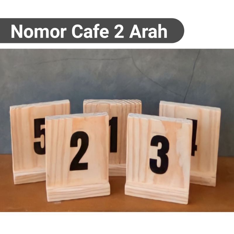Jual Table Number | Nomor meja kayu | Nomor meja cafe | Nomor meja ...