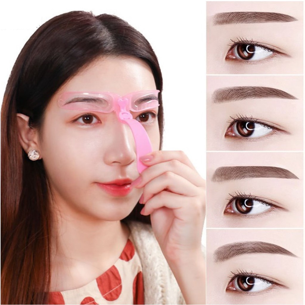 Jual Cetakan Alis 8 IN 1 Wanita Eyebrow Template Alat Cetakan Alis ...