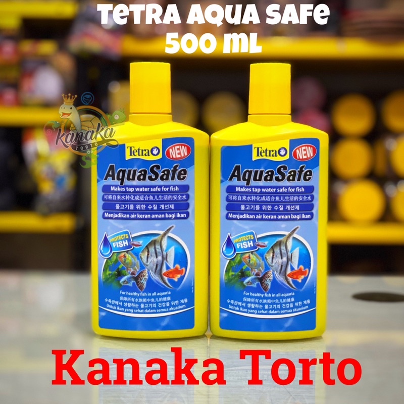 Jual Tetra Aquasafe 500 Ml Aqua Safe Aquarium Kolam Penetral Air Anti Stres Chlorine Chloramines ...