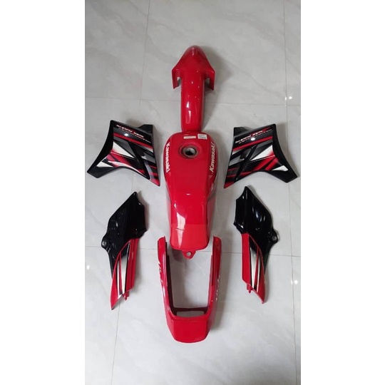 Jual body fullset ninja ss merah kawasaki ninja r zebra ninja kis ninja ...