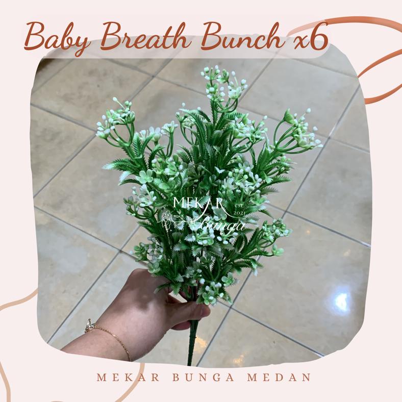 Jual (HS 1940) - BUNGA ARTIFISIAL BABY BREATH BUNCH x6 Cabang Dekorasi ...