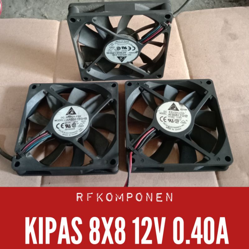 Jual KIPAS HIGH SPEED DC 8X8 12V 0.30A-0.40A SLIM TIPIS | Shopee Indonesia