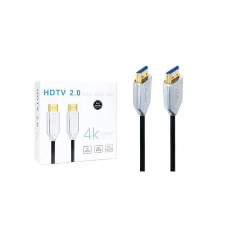 Jual KABEL HDMI 50M OPTIC V.2.0 ULTRA HD 4K HDMI 50 METER OPTICAL CABLE ...