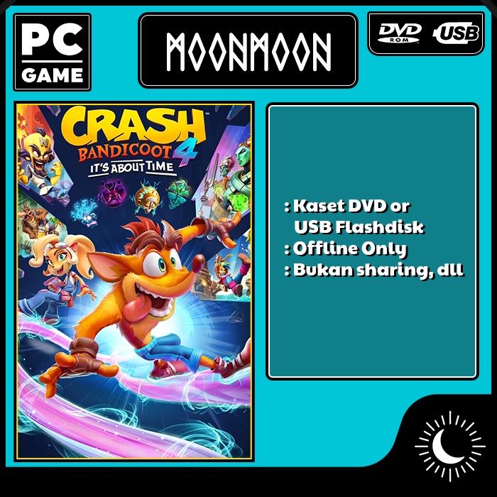 Jual Crash Bandicoot 4: It's About Time (2020) PC Game | Shopee Indonesia