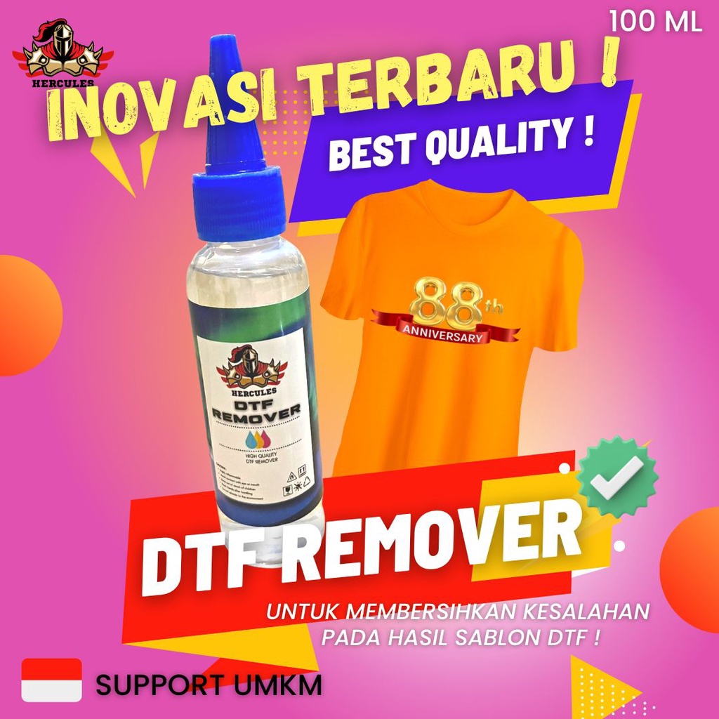 Jual PEMBERSIH SABLON CLEANER PENGHAPUS SABLON DTF (100ml) / DTF REMOVER PET FILM DTF POWDER DTF ...