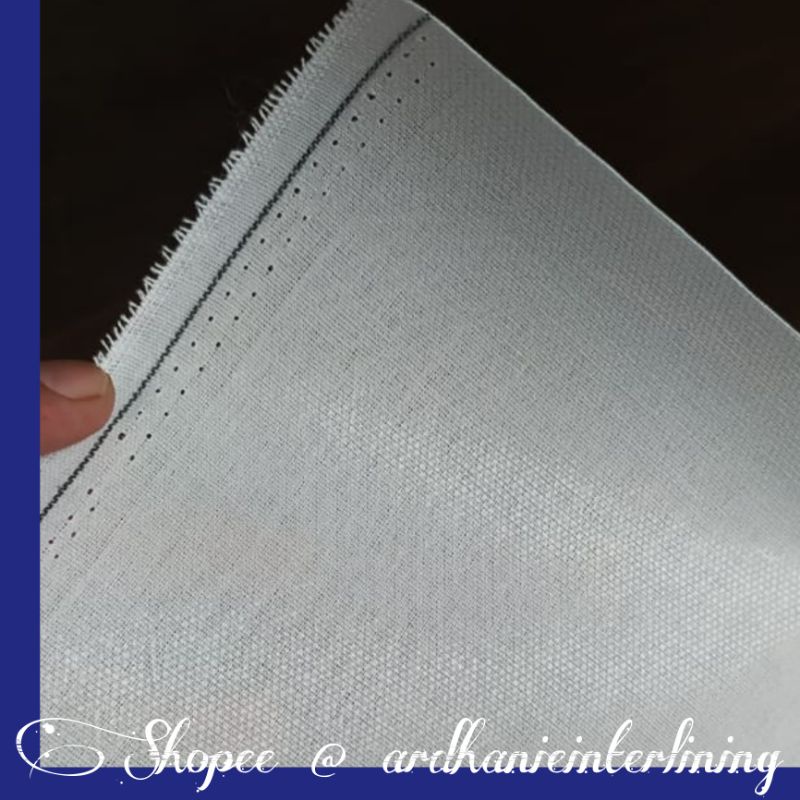 Jual kain keras lem staflek M90 / kain lem pengeras kerah/tas/topi & DLL | Shopee Indonesia