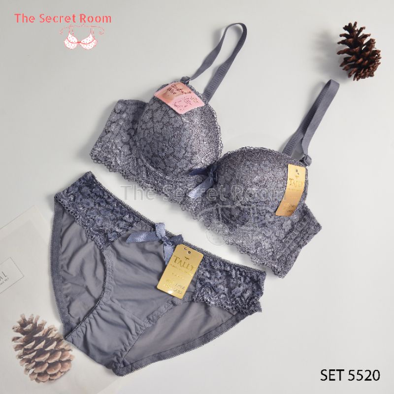 Jual TALLY BRA BH SET CD CELANA DALAM 5520 | CUP B | ADA KAWAT | BUSA TIPIS | SIZE 34 - 38 ...