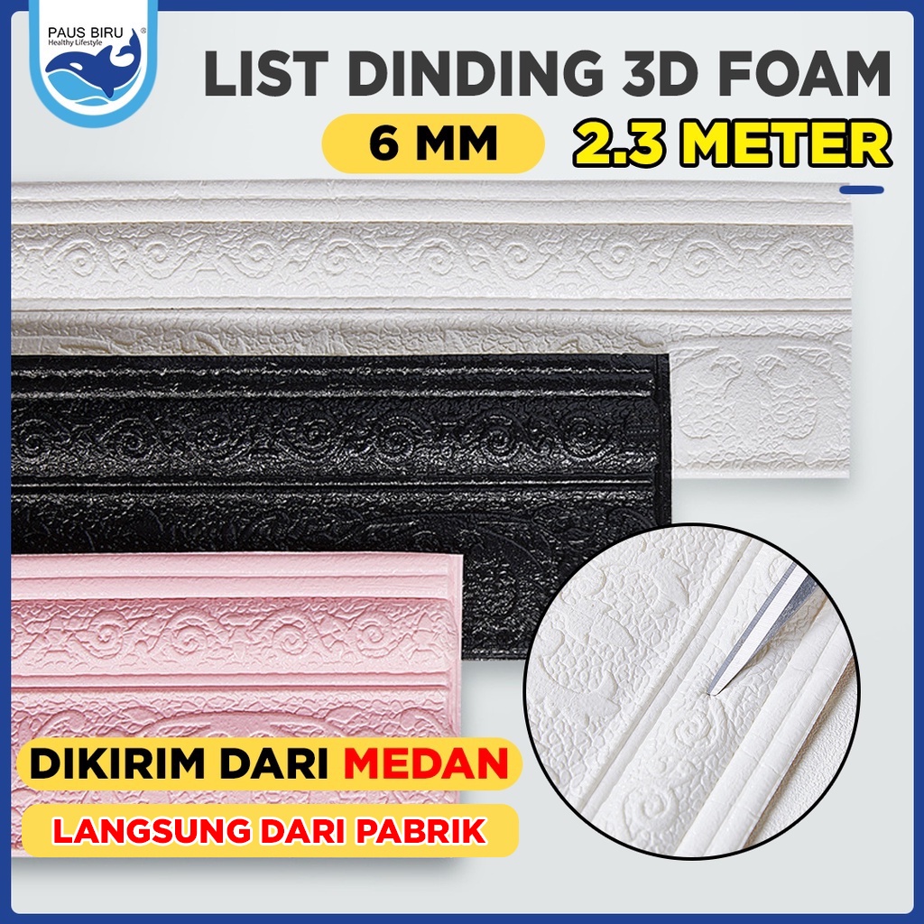 Jual Paus Biru - Wallpaper List Foam Wallborder Foam 3D/Wall Border ...