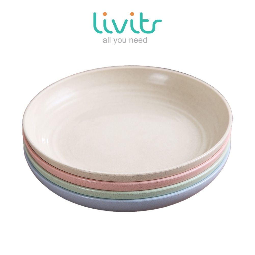 Jual PIRING MAKAN WHEAT STRAW | 2 UKURAN BESAR DAN KECIL | BPA FREE ...