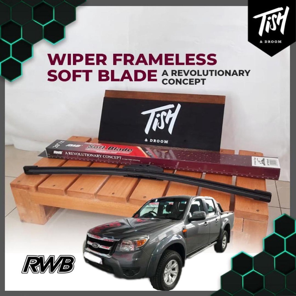 Jual Wiper Ford Ranger Gen2 Facelift 2009-2011 Hybrid RWB Soft ...