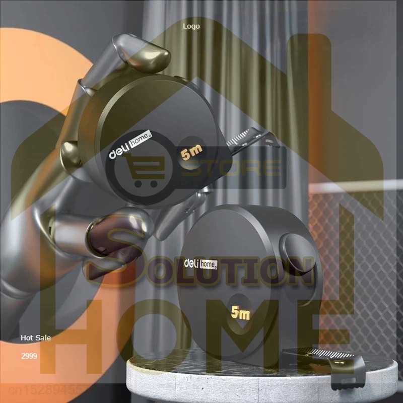 Jual HSS TOOLS - Deli Home Meteran Roll High Precision Self Lock Tape Measure 19 mm 5 m - HT8519 ...