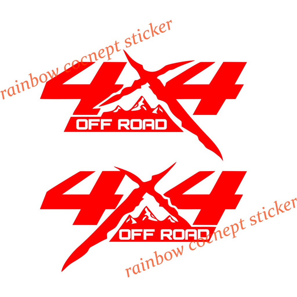 Jual high quwality stiker 4x4 off road gunung cakaran sticker mobil ...