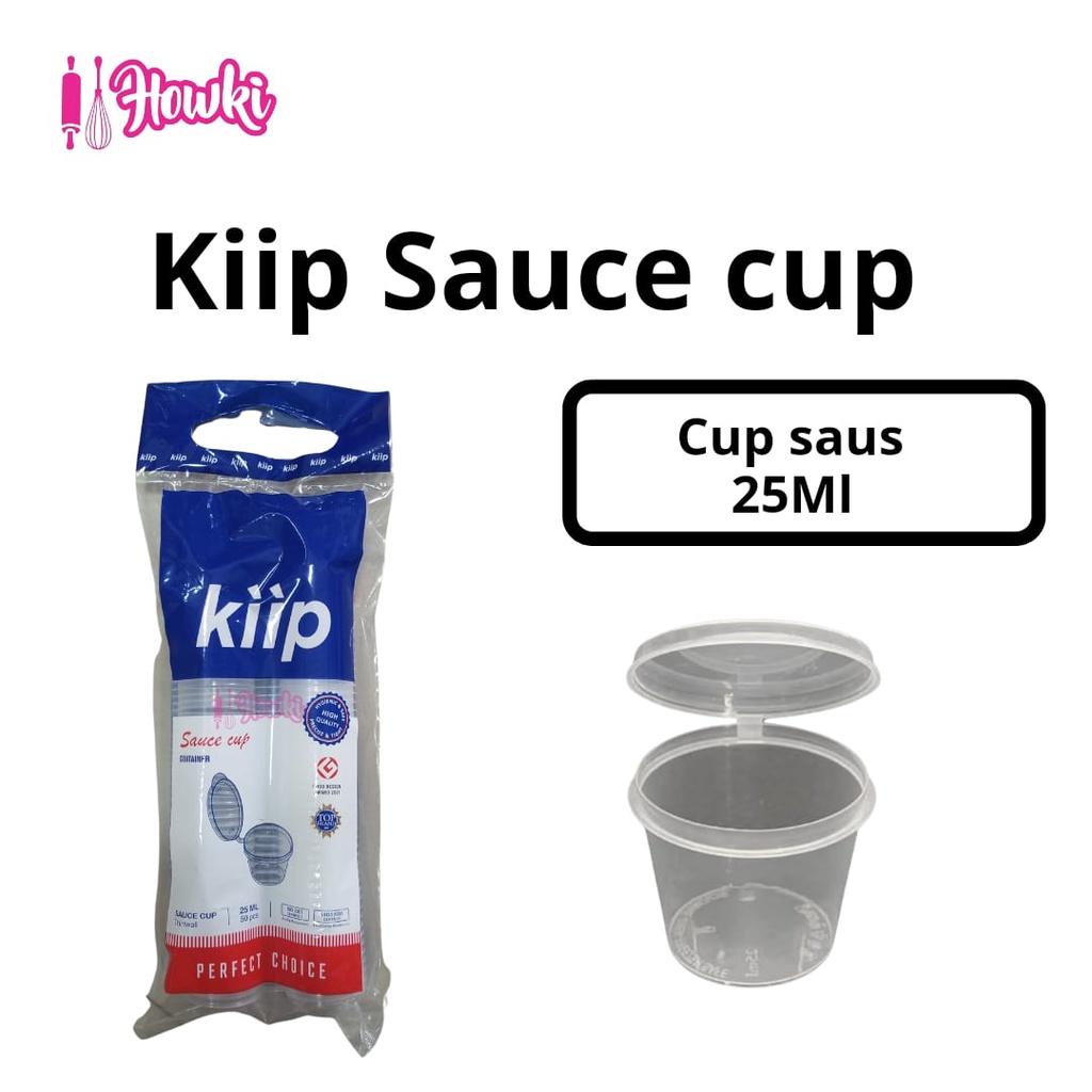 Jual KIIP Cup Saos Sambal 25 ml CUP SAUCE ( 50 pcs ) | Shopee Indonesia