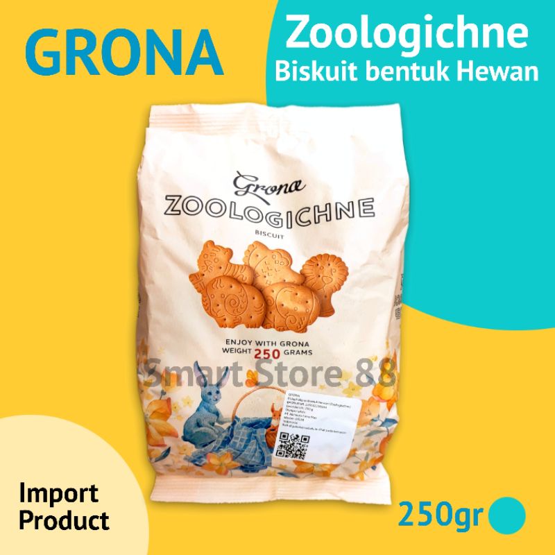 Jual GRONA ZOOLOGICHNE BISCUIT 250GR BISKUIT BENTUK HEWAN KESUKAAN ANAK ...