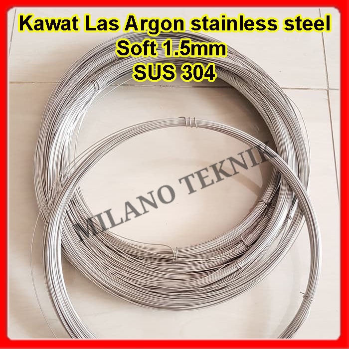 Jual Kawat las argon stainless steel 304 soft 1.5 mm | Shopee Indonesia
