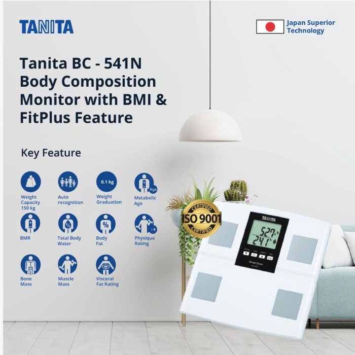 Jual Timbd Timbangan Badan Digital Tanita Bc-541N Body Composition ...