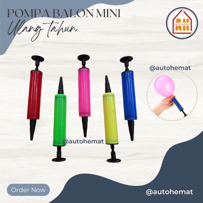 Jual Pompa Balon Tangan / Pompa Balon Foil Ulang Tahun | Shopee Indonesia