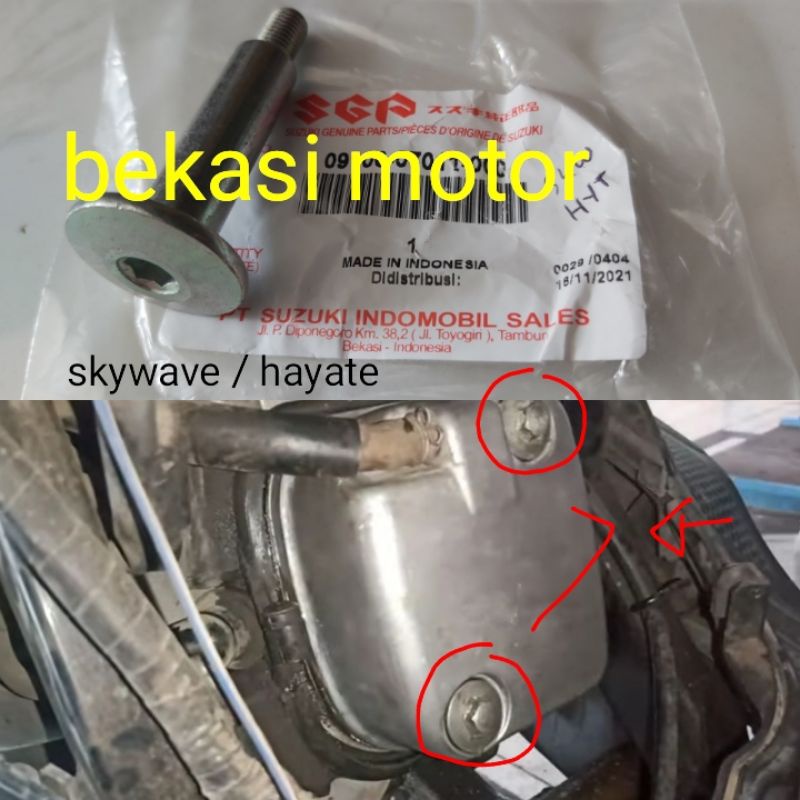 Jual baut cover head suzuki skywave hayate original hrg 1pcs | Shopee ...