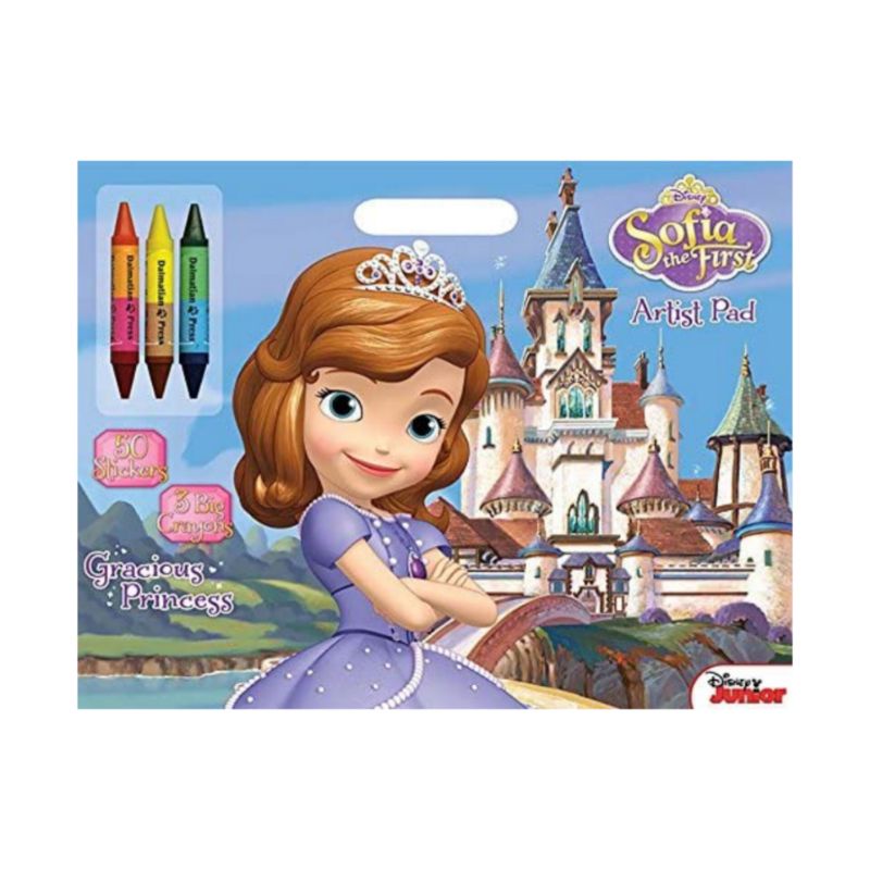 Jual Sofia the First: Gracious Princess Artist Pad [With 3 Big Crayons ...