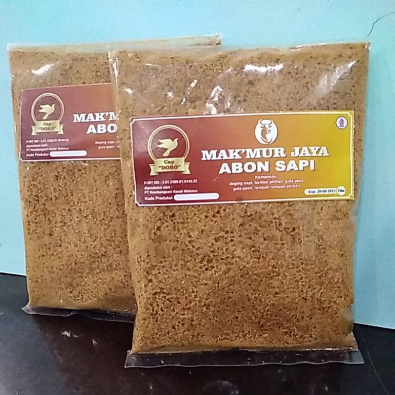 Jual ABON SAPI MAKMUR JAYA CAP DORO 250 GR | Shopee Indonesia