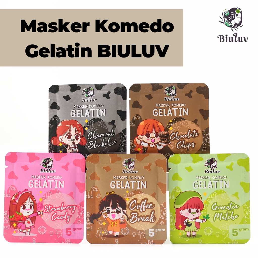 Jual BiuLuv (BPOM GELATIN MASK Biuluv ) TRAVEL SIZE 5 GRAM - Masker ...