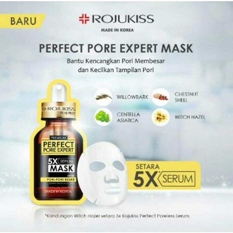 Jual Rojukiss Perfect Pore Expert Sheet Mask 25ml | Shopee Indonesia