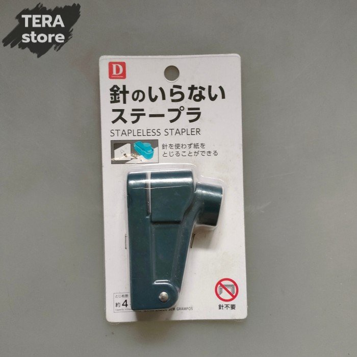 Jual daiso stapleless stapler hekter tanpa perlu diisi | Shopee Indonesia