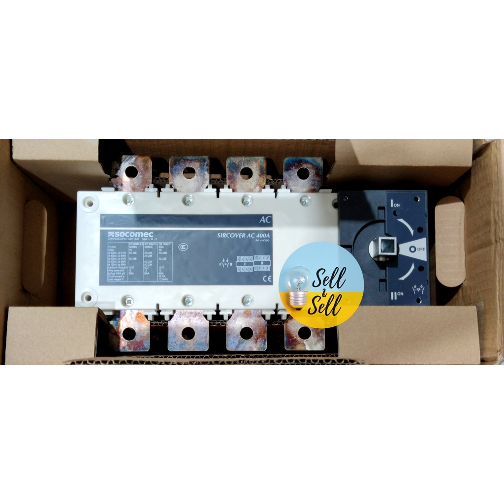 Jual Change Over Switch Socomec 41AC4040 Sircover AC 4P 400A / COS Manual Socomec 41AC4040 4 ...